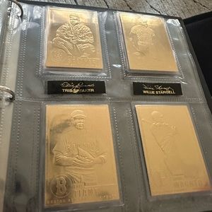 Other | 22k Gold Baseball Cards Danbury Mint 5 Cards | Poshmark